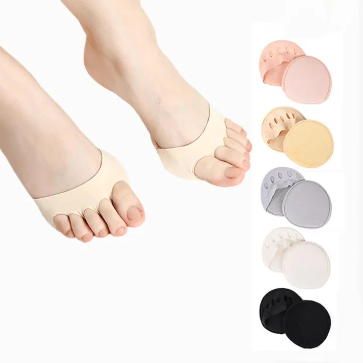 1 Pair Five Toes Forefoot Pads Invisible Socks Women High Heels Half ...
