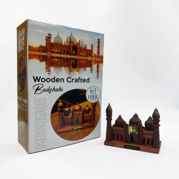 Wooden Badshahi Masjid Hand Made Model of Badshahi Mosque Pakistan The ...