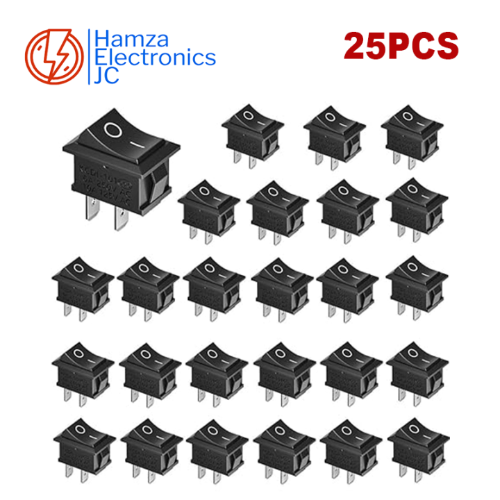 5/10/25 Pieces ON-OFF Rocker Switches 2 Position 10A 125VAC 6A 250VAC ...