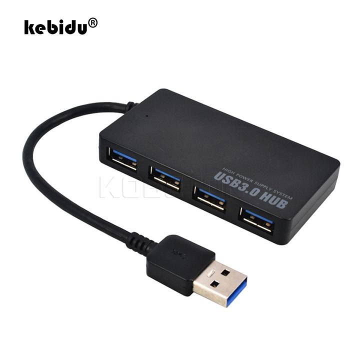 Kebidu Portable 5gbps Usb 3.0 4 Port Hub Usb3.0 Splitter Adapter Ultra ...