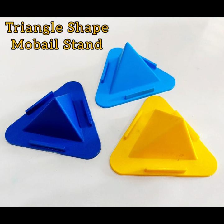 Triangle Shape Mobile Stand & Holder | 360 Degree Three sided Pyramid ...