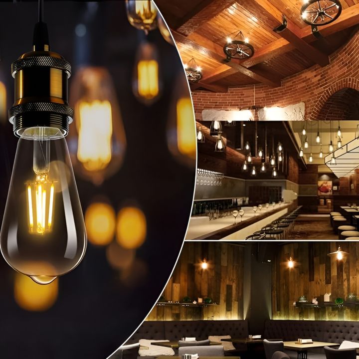 Premium LED Filament Bulb Lamp Set | Decorative Lighting for Wall ...