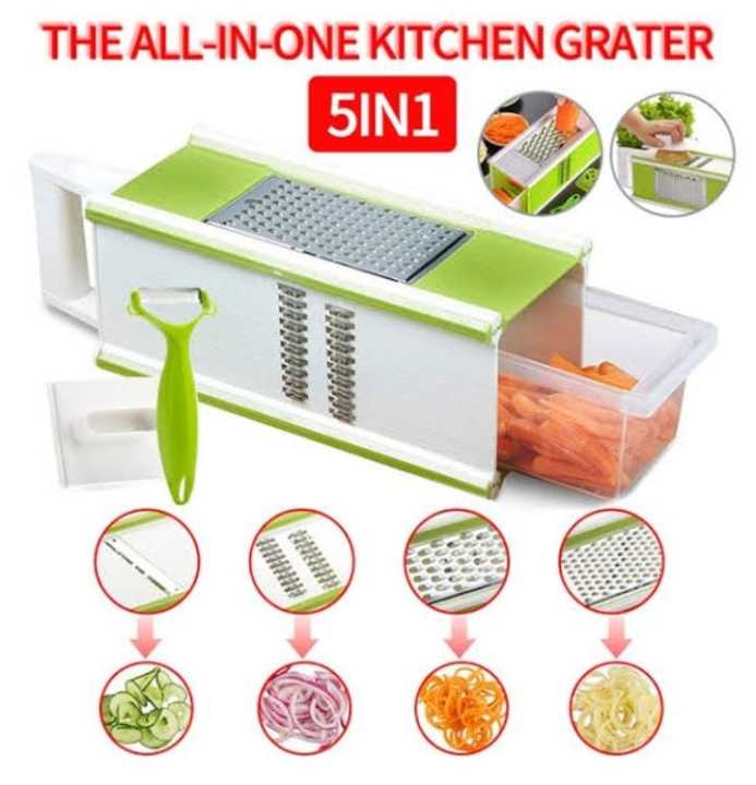 multi functional grater 5 in 1 Speedy Chopper, Slicer Salad Cutter ...
