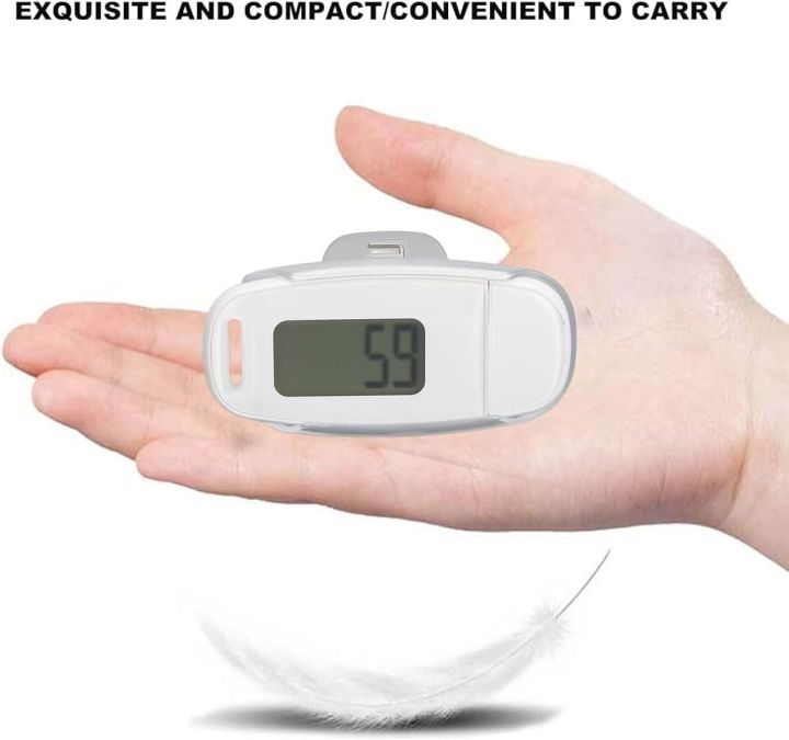 Jeebel Step Counter, USB Rechargeable Large LCD Screen Lightweight ...