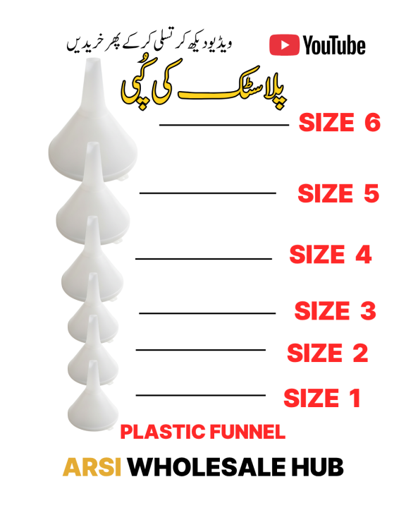 Large/Small Plastic Funnel | Multi-Purpose Liquid Pouring Tool for ...