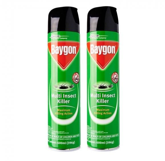 Baygon_ Multi Insect Killer 600 ml x2 | Daraz.pk