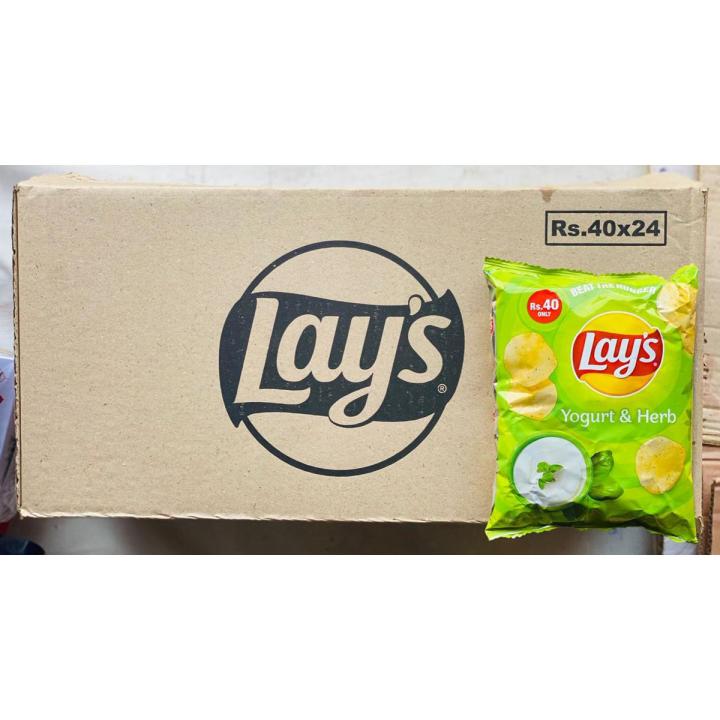 Lays Yogurt & Herb Flavor (Rs.40 x 24) Packs Carton | Daraz.pk