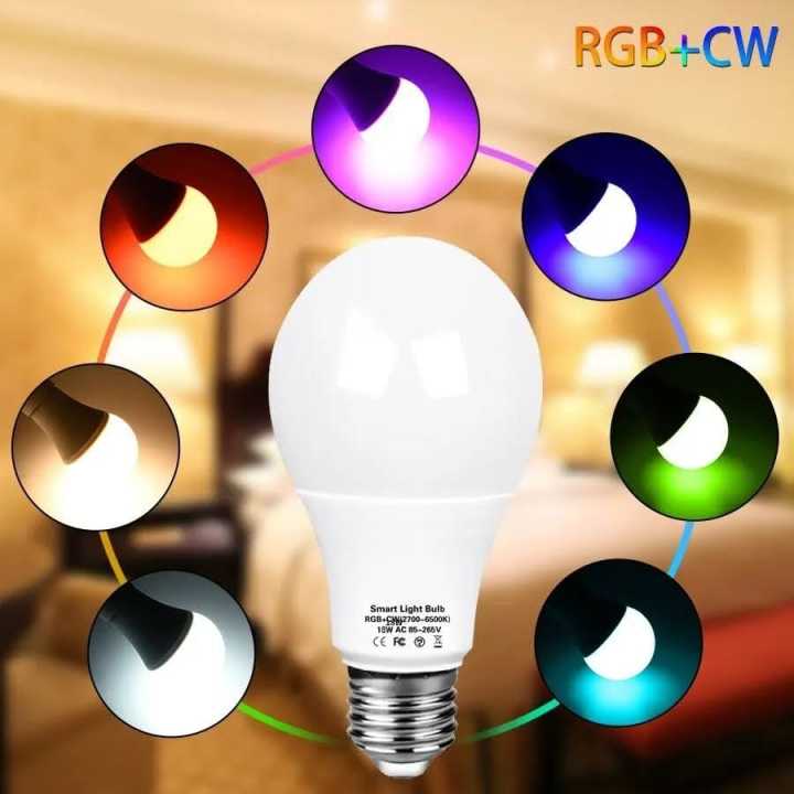7 Colors RGB Light Bulbs E27 Light Lamps Spotlight For Home Without ...