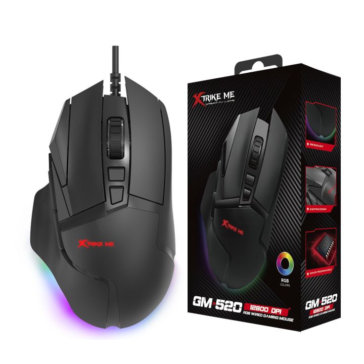 XTRIKE ME GM520 (8 Buttons) RGB Wired Gaming Mouse | Daraz.pk