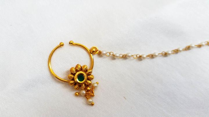 Antique Indian Nose Chain"Nath" | Daraz.pk