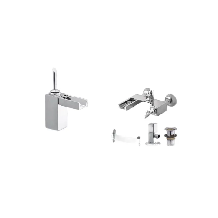 Abshar 7 pieces Complete Bath Set Shower Set Wall Mounted 7 in 1 ...