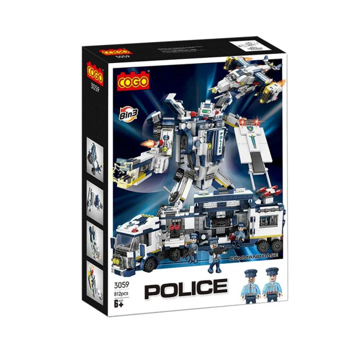COGO: POLICE COMMAND BASE (812 PCS) (3059) | Daraz.pk