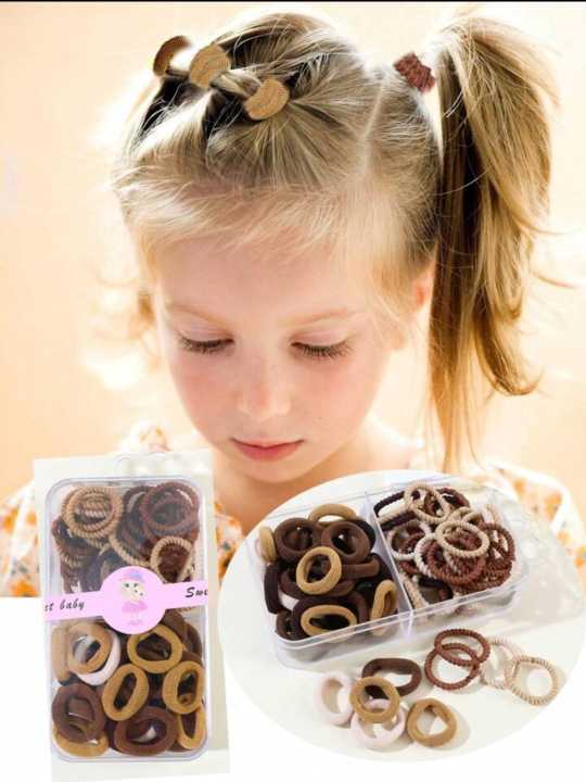 I LOVE DADDY & MUMMY - CUTE BROWN AND BLACK BABAY SMALL HAIR RUBBER ...