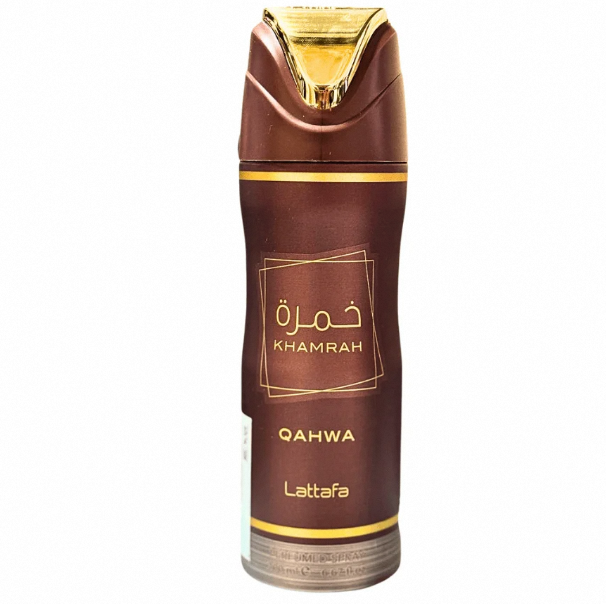 Lattafa Khamrah Qahwa Deodorant Spray – 200ml – Unisex Long-Lasting ...