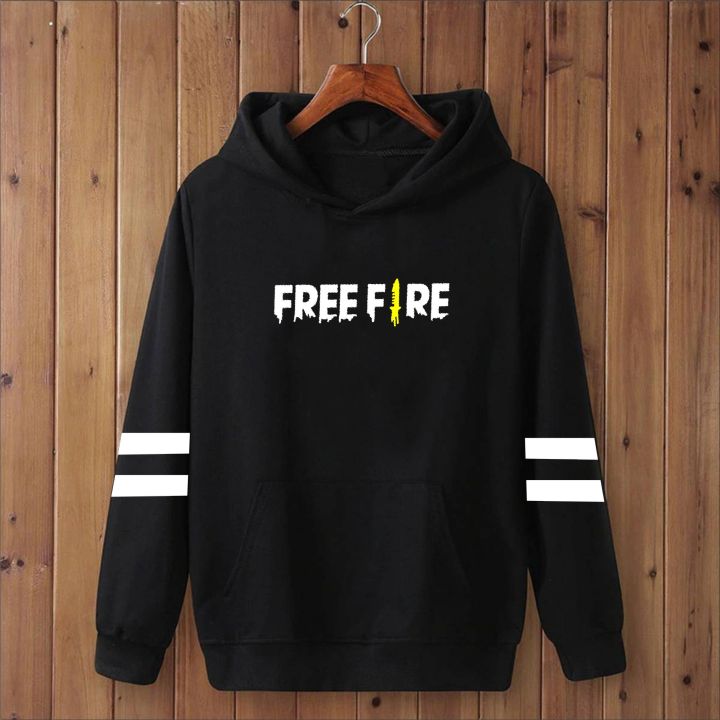 FREE FIRE Printed kangroo hoodie for Men Pullover Hoodie fleece | Daraz.pk