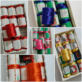 Commando Silk Embroidery Thread - 3 & 12 Pcs Different Colors Karahi ka ...