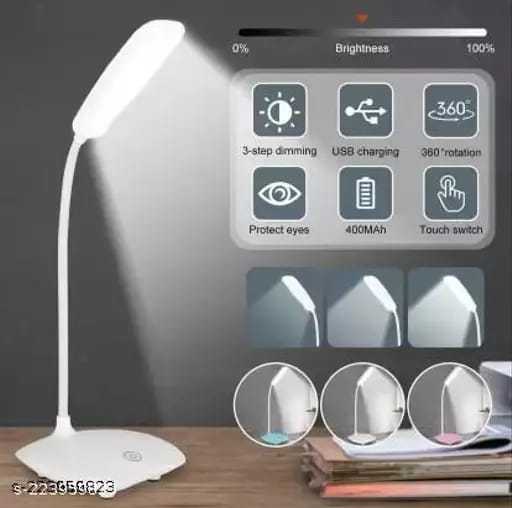 Desktop Study Lamp USB Rechargeable 360 Degrees Adjustable | Portable ...