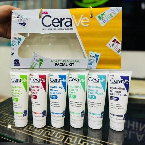 CeraVe hydrating mineral facial kit 6 pcs box | Daraz.pk