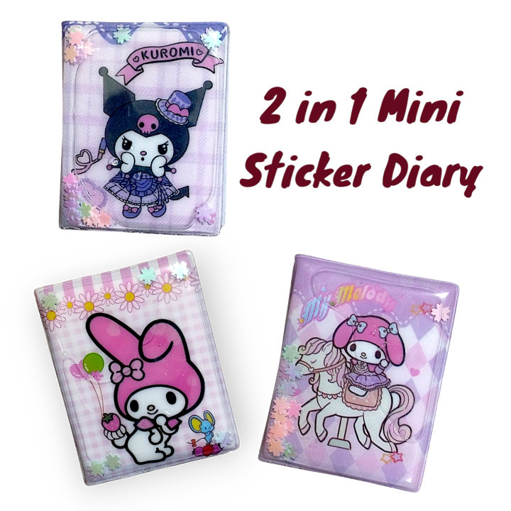 01 Pc Mini Sticker Notebook Dairy Cartoon, Small Notebook Diary, Return ...