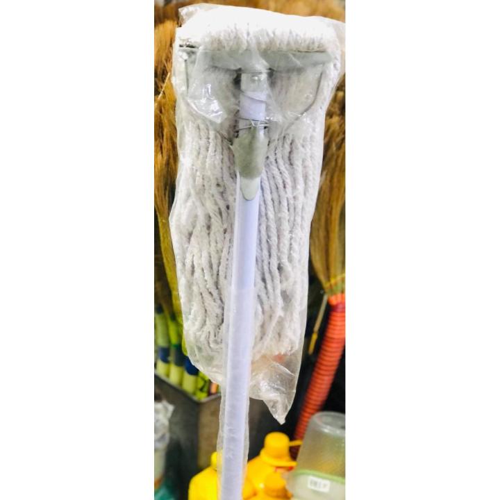 Mop - Cleaning Mop with Long Handle - Spring Mop - Long Cloth Floor Mop ...