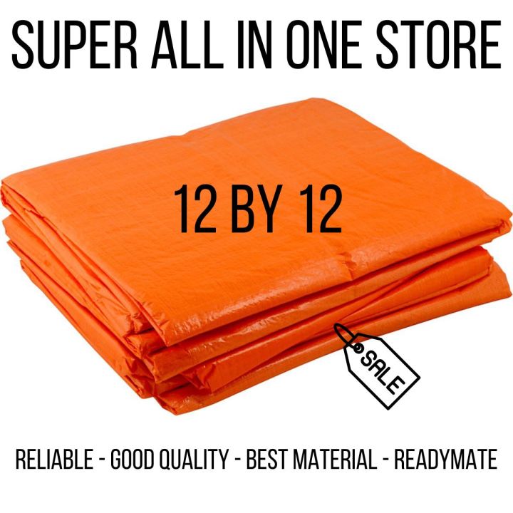 Orange Tarpal Waterproof | Multi-Purpose Plastic Cover for Outdoor ...