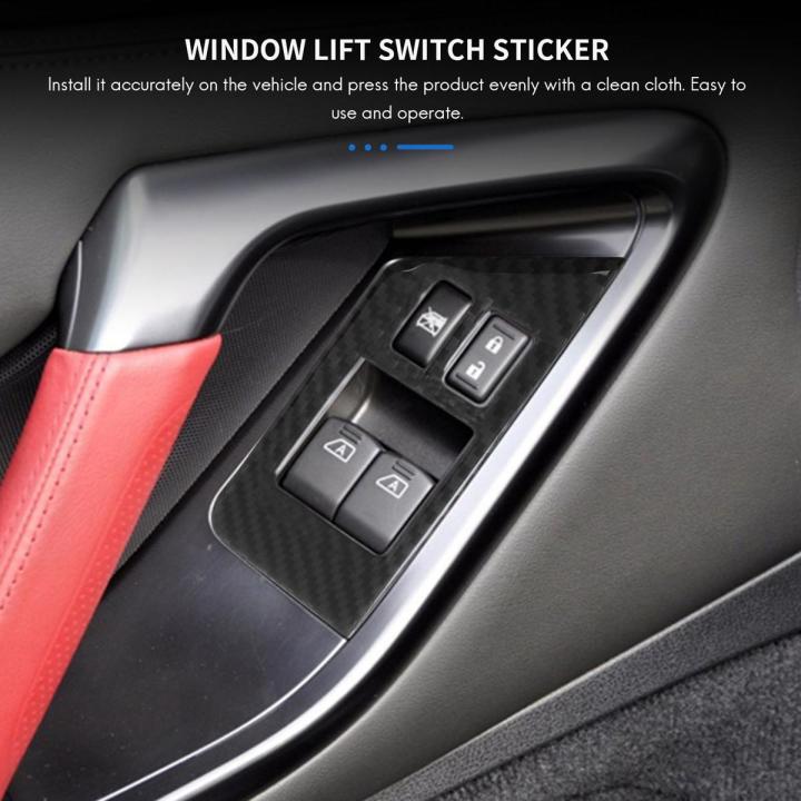 for Nissan GTR R35 2009-2015 Carbon Fiber Window Switch Sticker Button ...