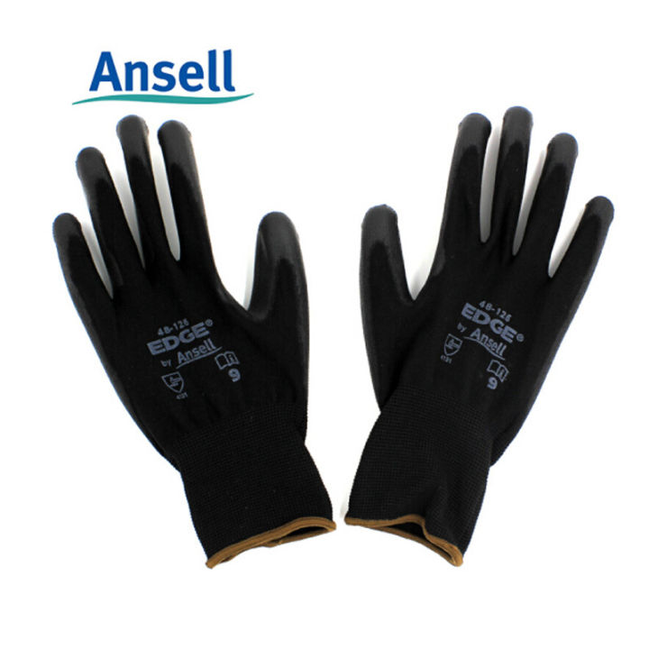 Ansell 48-126 Labor Protection Gloves Light Gloves Oil Resistant PU ...