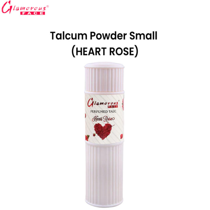 Glamorous Face Talcum Powder Small (Heart Rose) | Daraz.pk