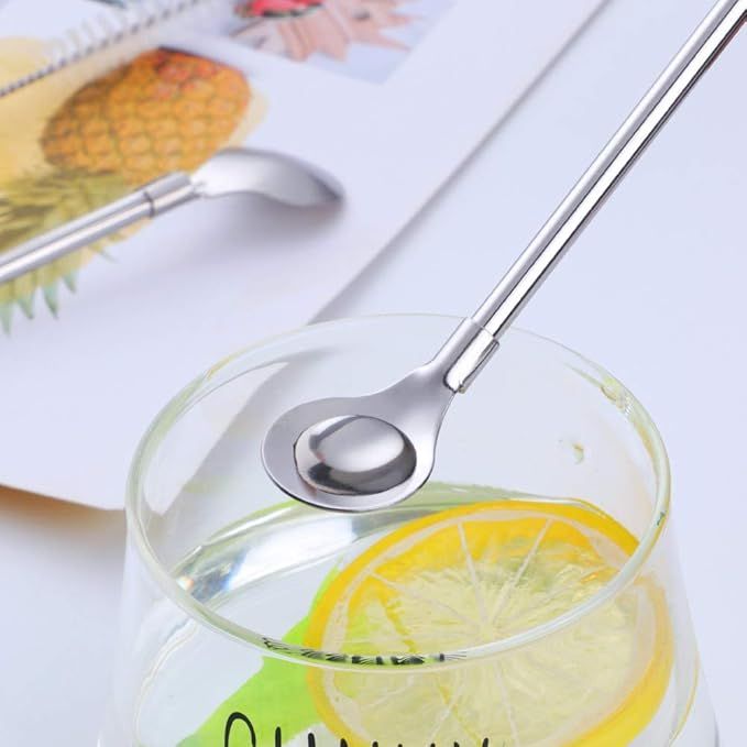 Introducing the SpoonStraw 4-Piece Set: eco-friendly steel straws with ...