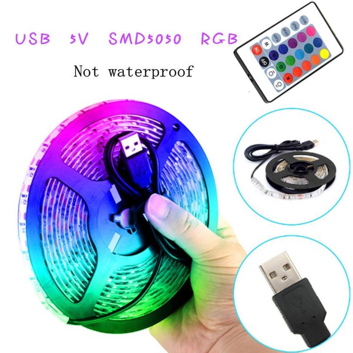 USB 5V Soft 7 Colors Change String Light with Remote Control for V ...