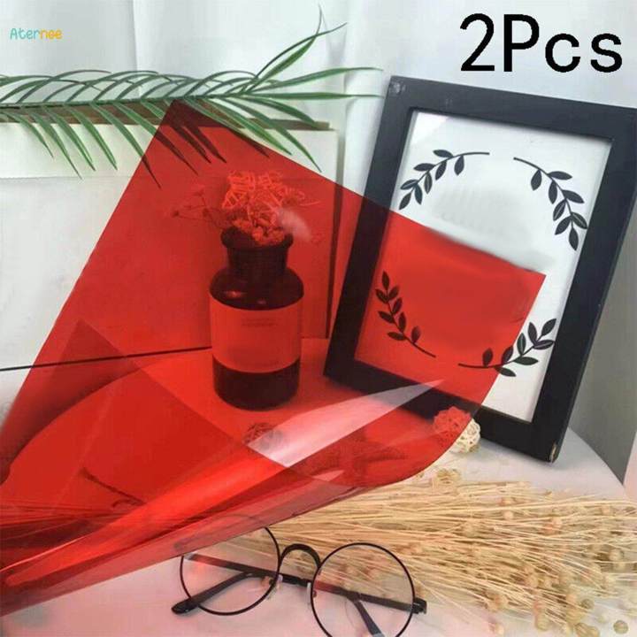 2Pcs PVC Translucent Sheet Flexible A4 Colored Overlays for Headlight ...