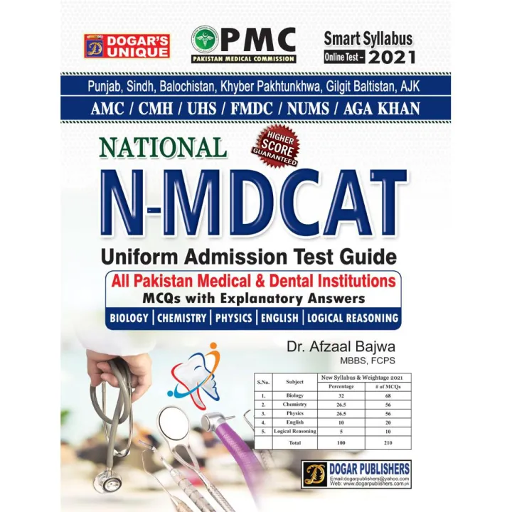 National MDCAT (Edition 2021-2022) Smart Syllabus For PMC By Dogar ...