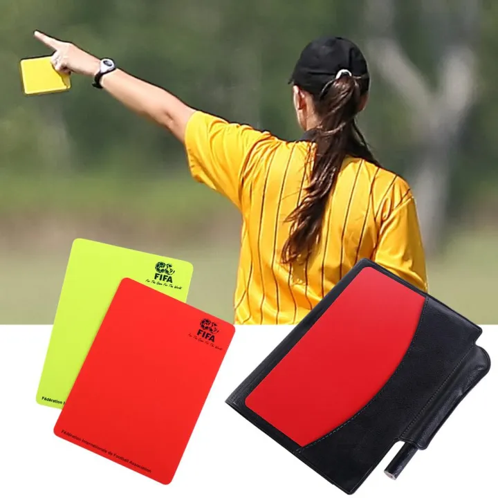 Football Equipment Red Card Soccer Referee Card Score Sheets Recording ...