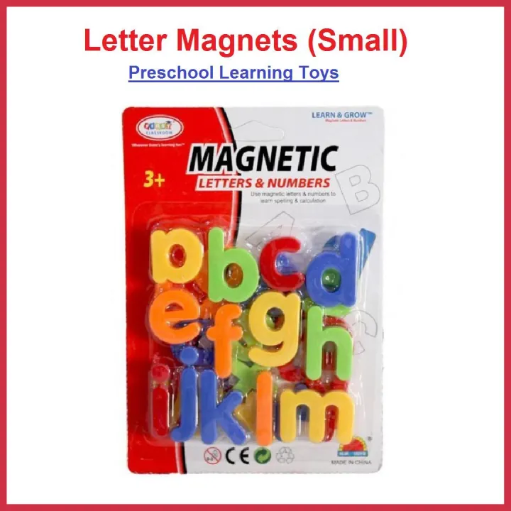 Letter Magnets (Small) - Pack of Small ABC Alphabet Fridge Magnets for ...