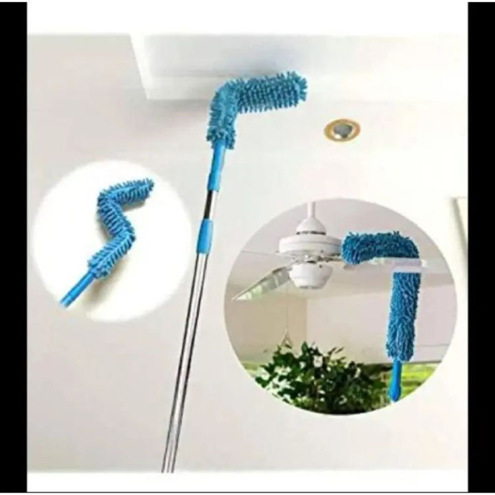 Micro Fiber Flexible Mop, Fan Mop Easy Telescopic Micro Fiber Flexible ...