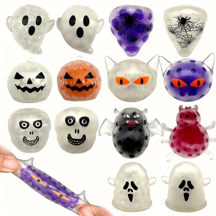 Pressure Squeeze Balls Halloween Bead Ball Squeeze Toy Little Prank Toy ...