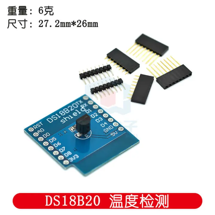 DS18B20 Module Temperature Measurement Module for D1 Mini WIFI ...