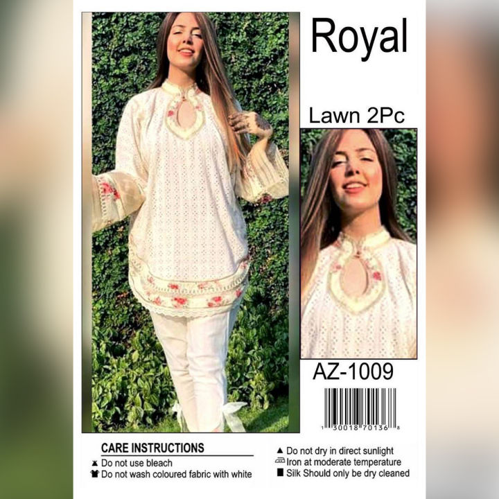 Eid Collection Stylish Miror Embroided 3pc Stiched Dress | Daraz.pk