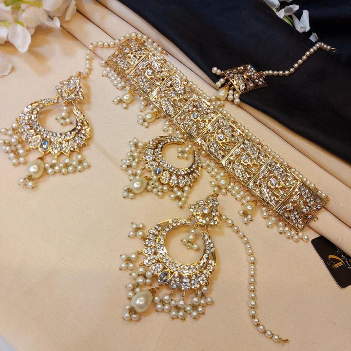 Hyderabadi style formal chokar set for women | Daraz.pk