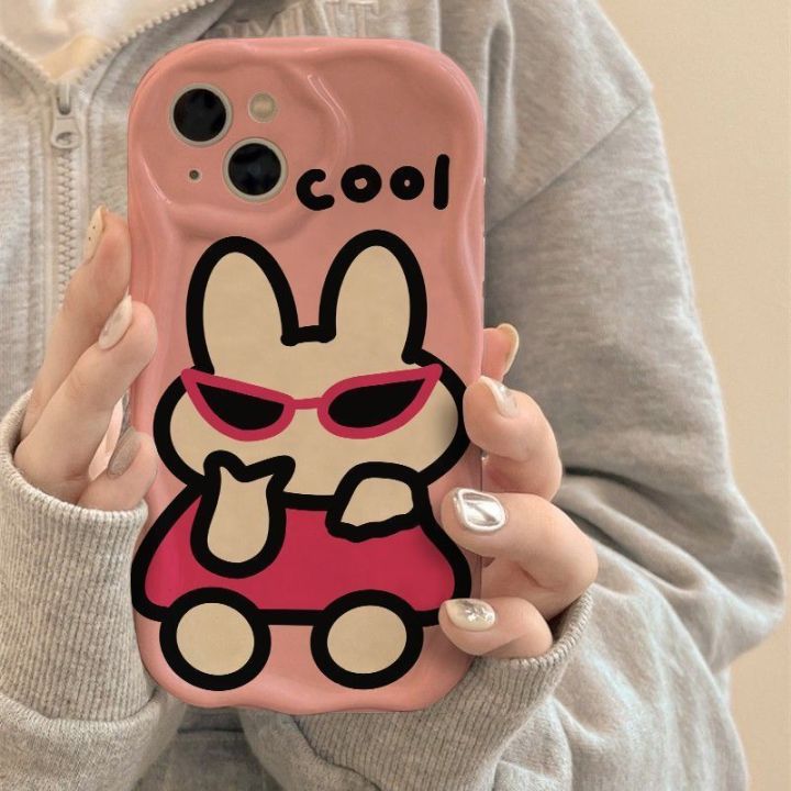 Glasses rabbit for apple 16 PROMAX phone case Huawei all-inclusive vivo ...