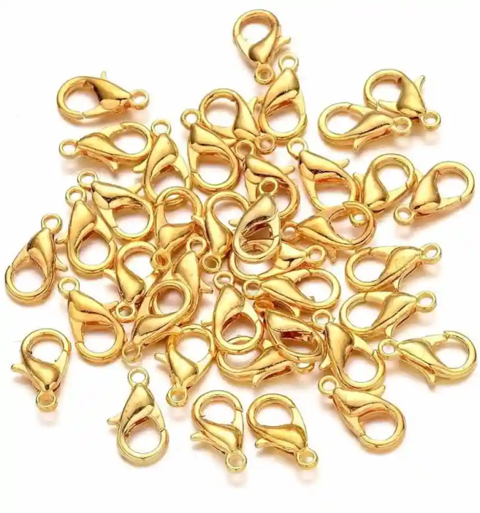 Trigger Lobster Claw Clasp Gold 6mm Connector – Pack of 24 | Daraz.pk