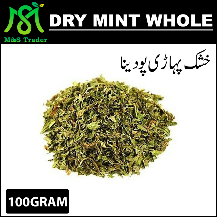Podina Khushk / Dry Mint whole / Sookha Podina / Sukha Podina100g ...