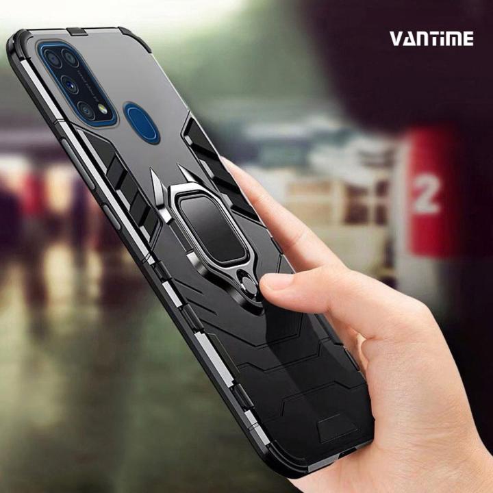 Vantime for Samsung Galaxy M31 Case Hard Shockproof Stand Holder Cover ...