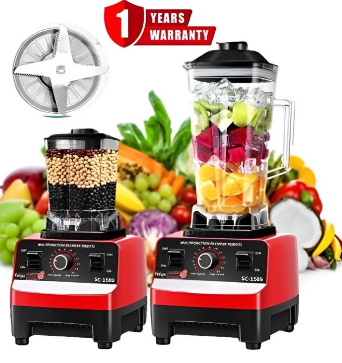 Silver Crest Heavy Duty German Powerful Blender 2 in 1 4500 Watts Power ...