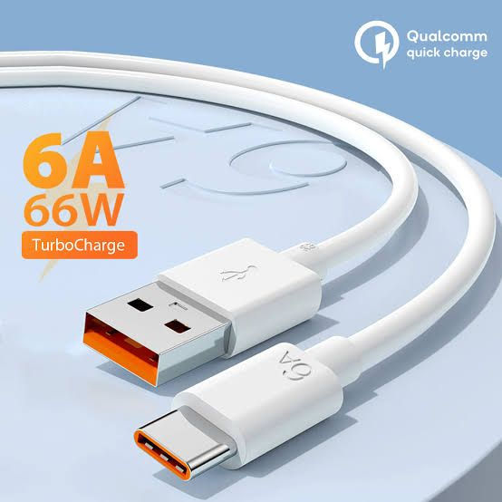 66W 6A Fast Charging USB Type C Cable for Xiaomi Redmi POCO Huawei ...