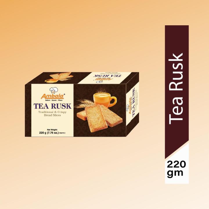 Tea Rusk 220 gm (ambala) | Daraz.pk
