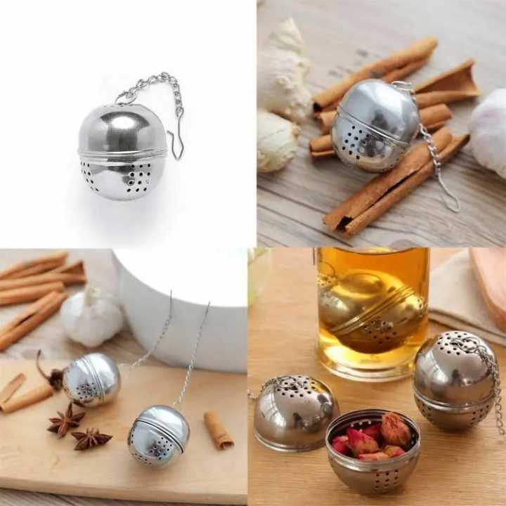 Z.M. Stainless Steel Tea Infuser With Hanging Chain, Loose Leaf Tea ...