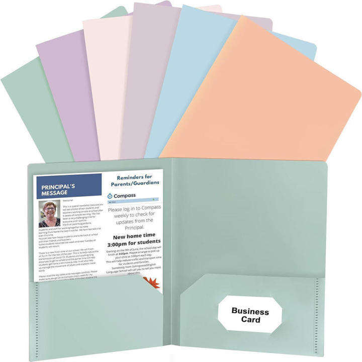 Lightweight Presentation Folder Multi-Pocket File Collection Book ...