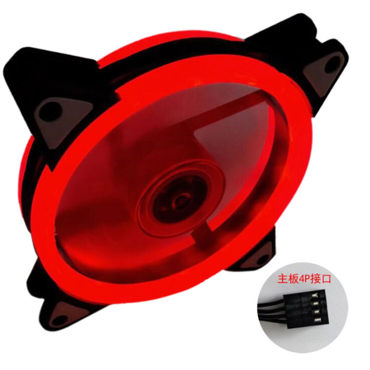 Desktop host computer chassis fan 12cm aurora RGB solar eclipse led ...