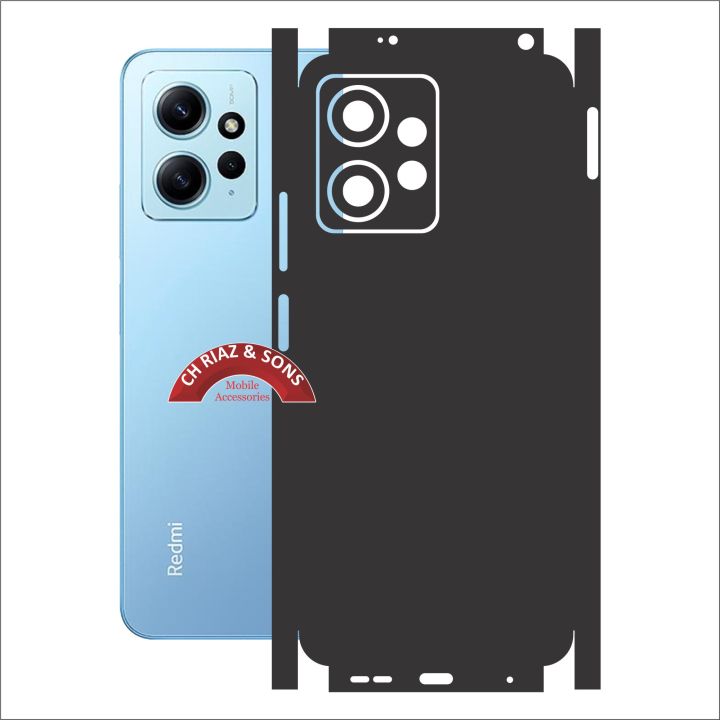 XIAOMI REDMI NOTE 12 4G FULL BACK 360 premium Protection Skin Wrap full ...